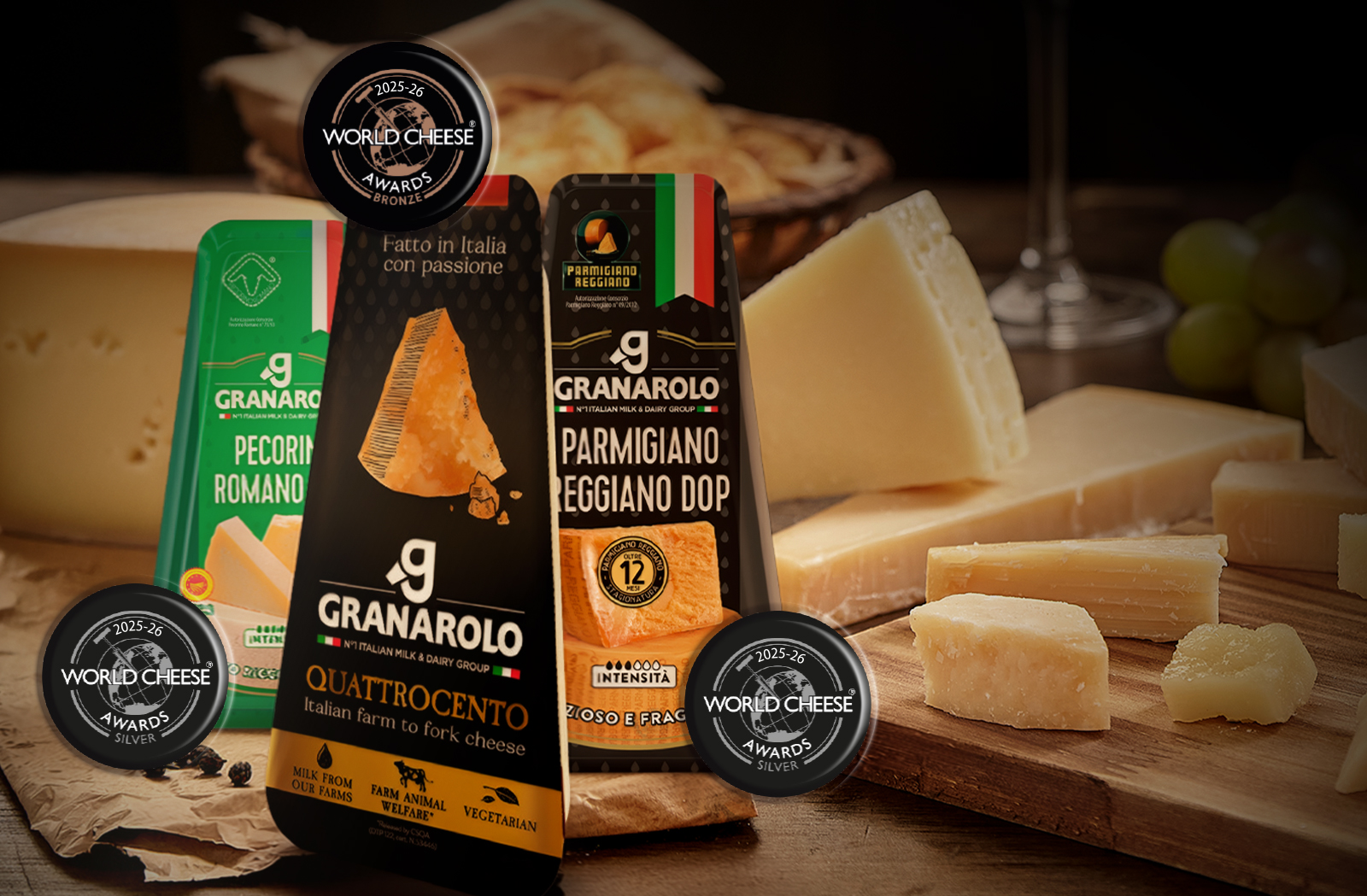 Granarolo é premiada no World Cheese Awards 2025